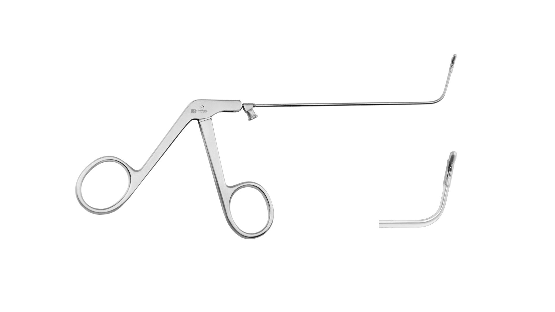 Double spoon forceps, horizontal opening, 13 cm, 70° upturned | 4 mm ...