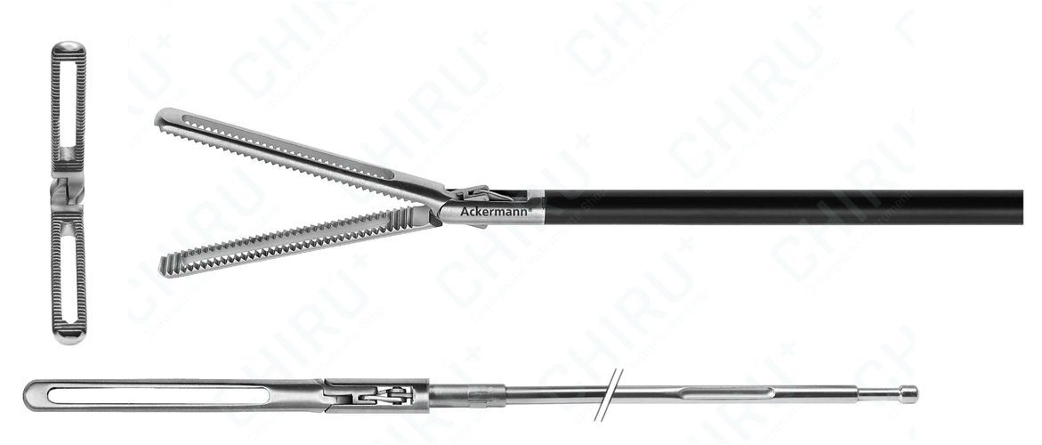 Fenestrated bowel grasper, Ø 5.0 mm, 330 mm, Xpress Lock™ | 13-1343XPI